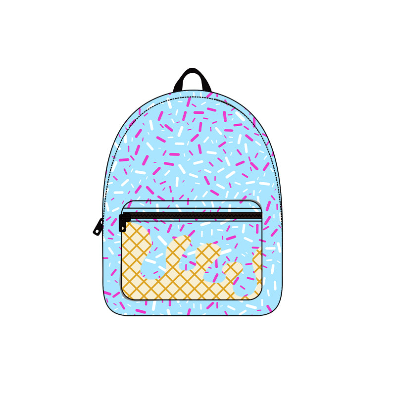 Pre-order BA0297 blue zipperschoolbag (Deadline April.10） – ZHOHAO03