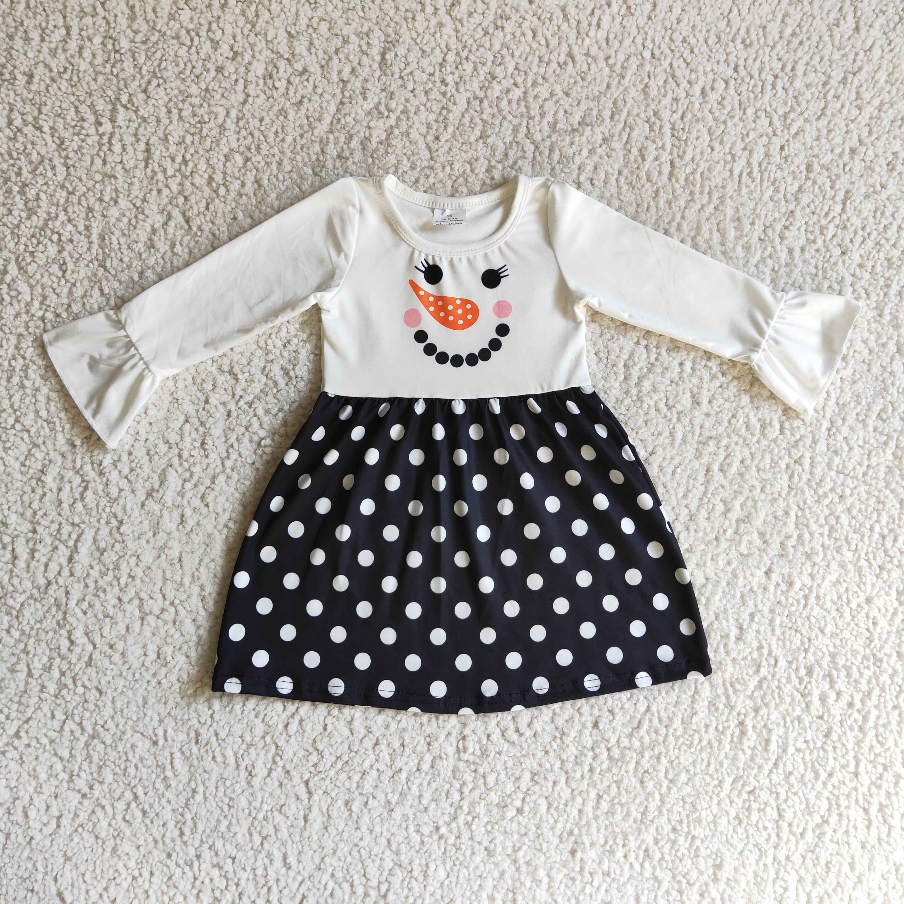 Girls Snowman Dress Long Sleeves – ZHOHAO03