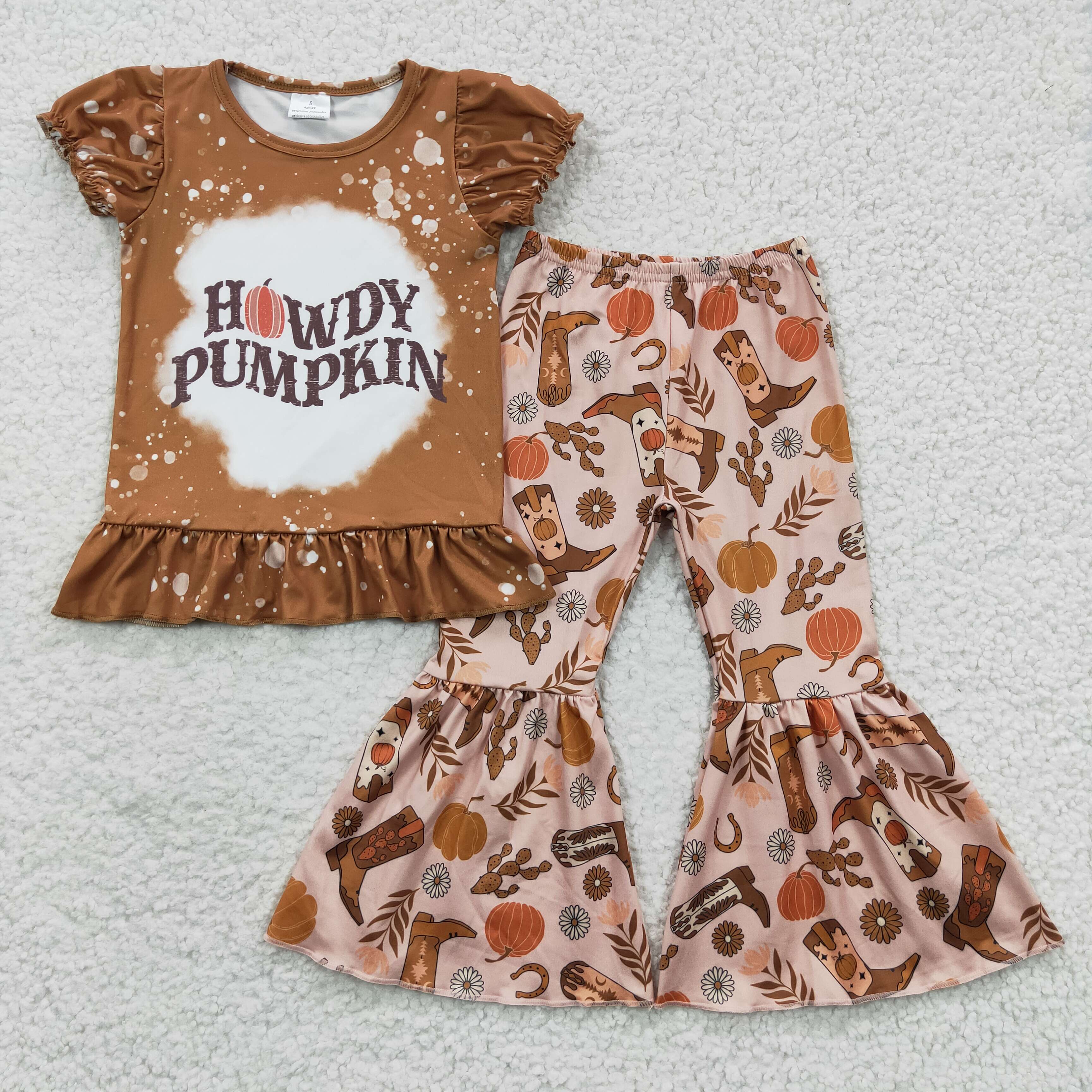 Girls Howdy Pumpkin Outfits – ZHOHAO03