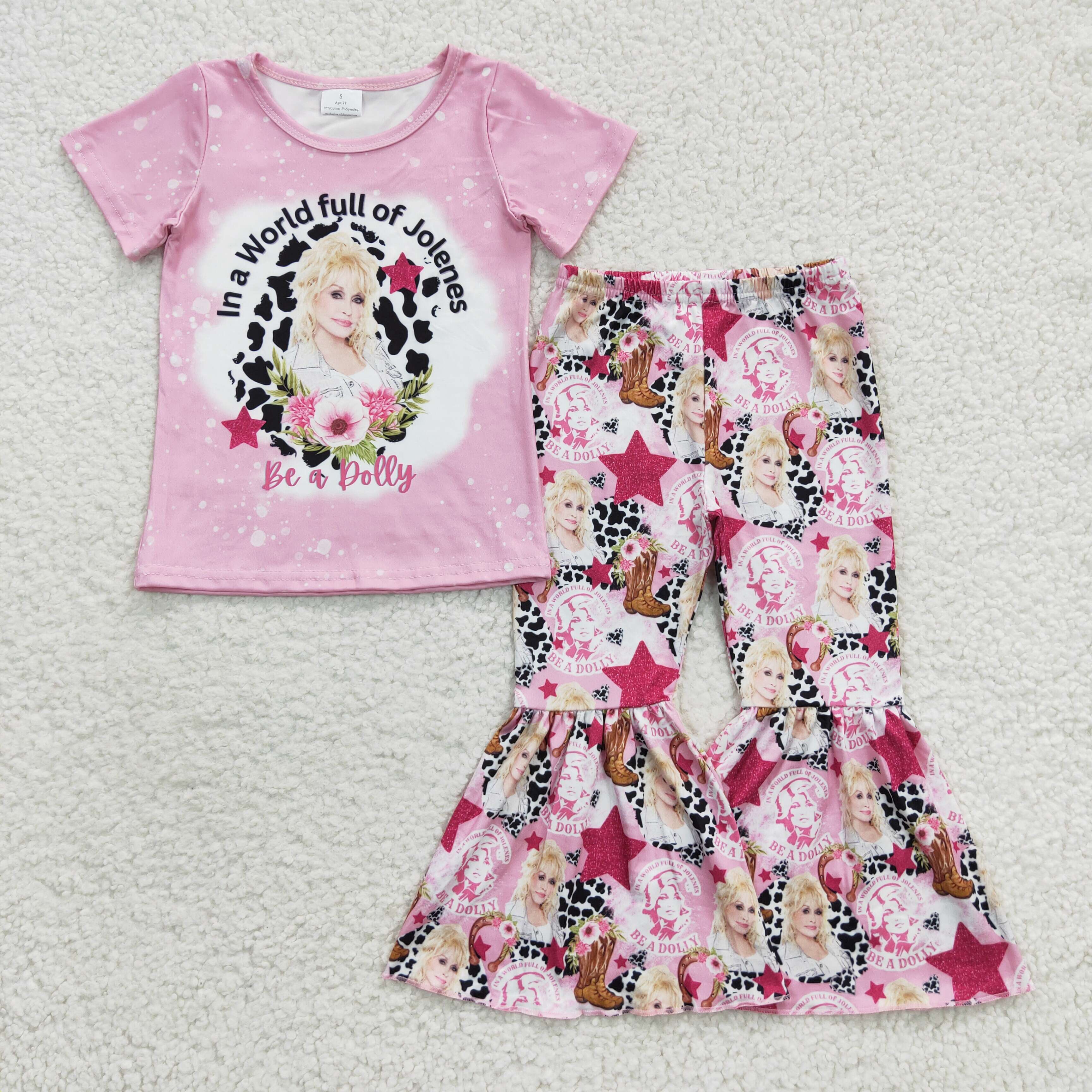 Girls Pink Dolly Outfits – ZHOHAO03
