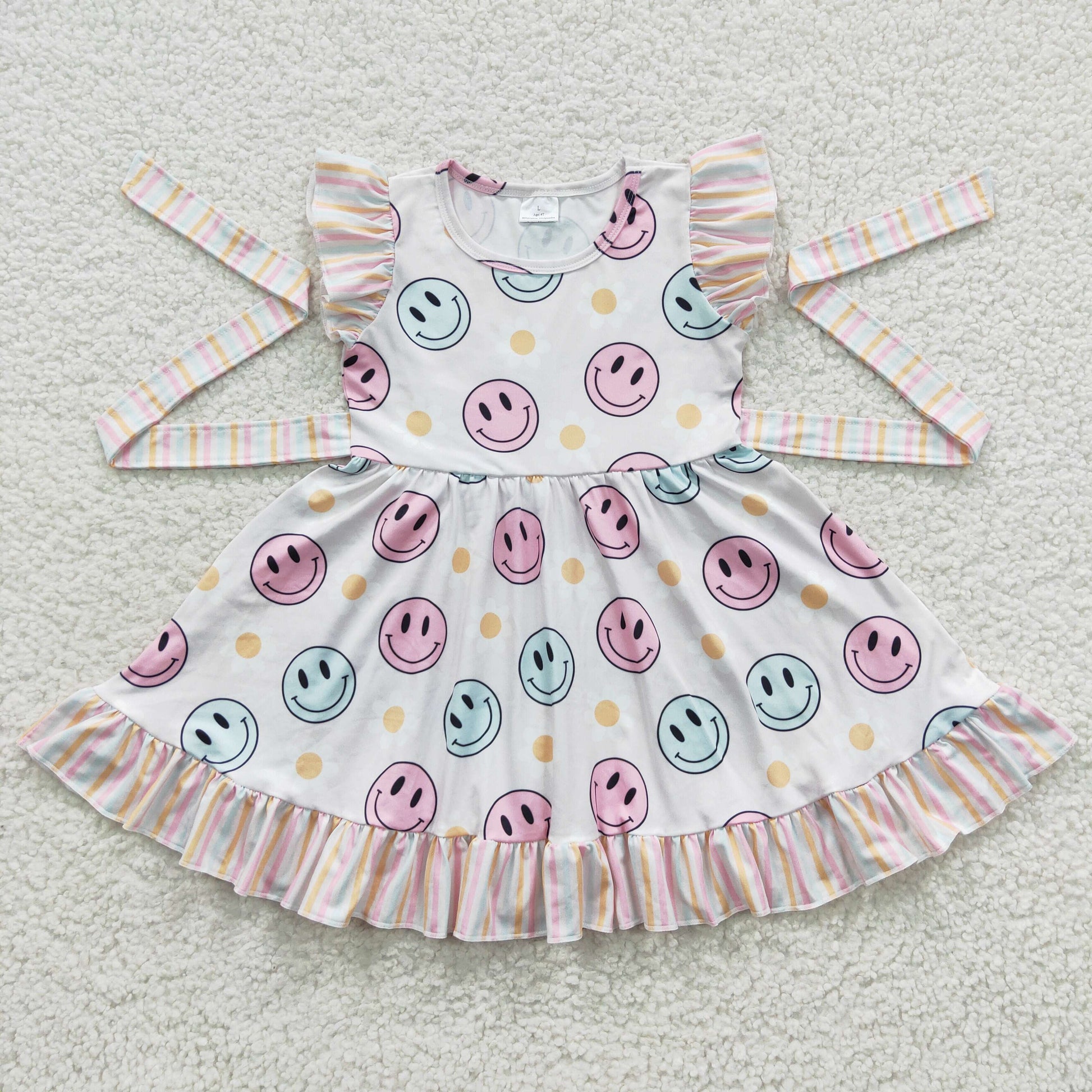 Girls Smiling Face Dress – ZHOHAO03
