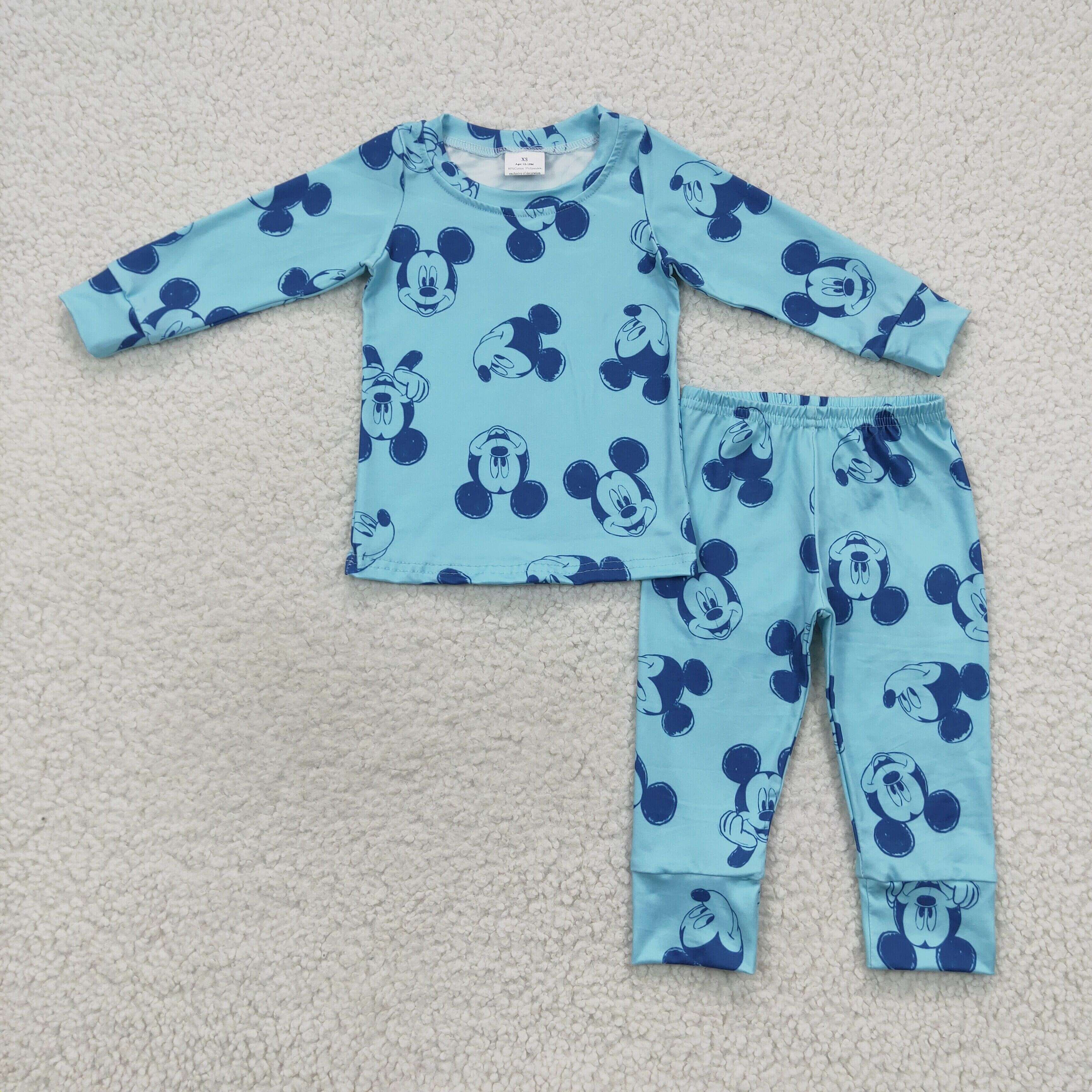 BLP0233 Boys Cartoon Blue Pajamas – ZHOHAO03