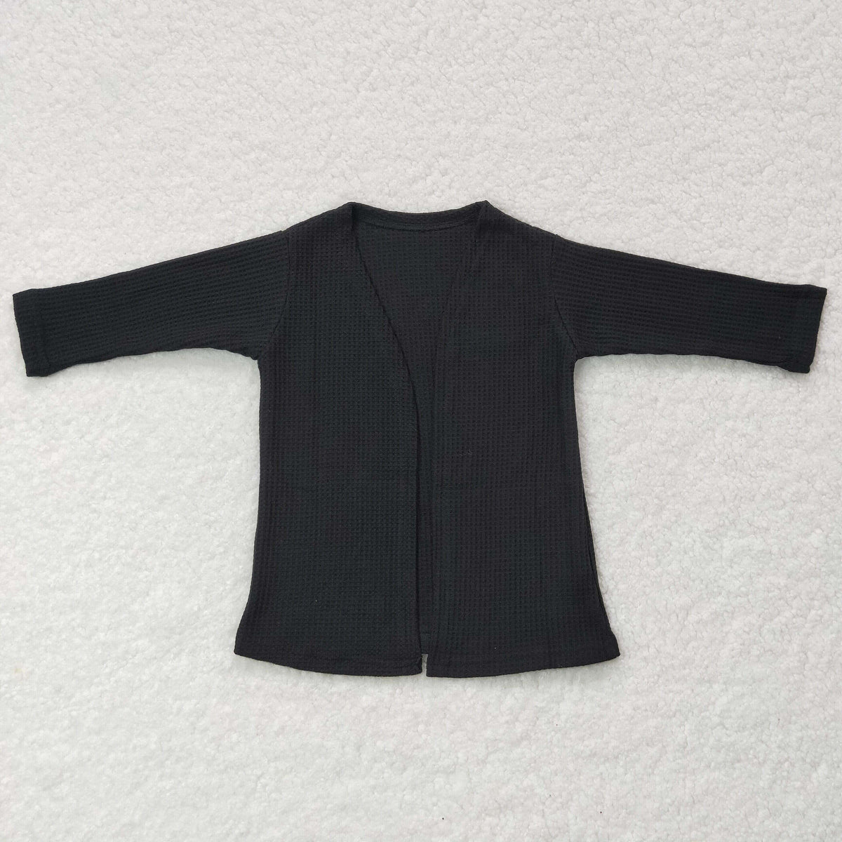 Girls Black Cotton Cardigan – ZHOHAO03