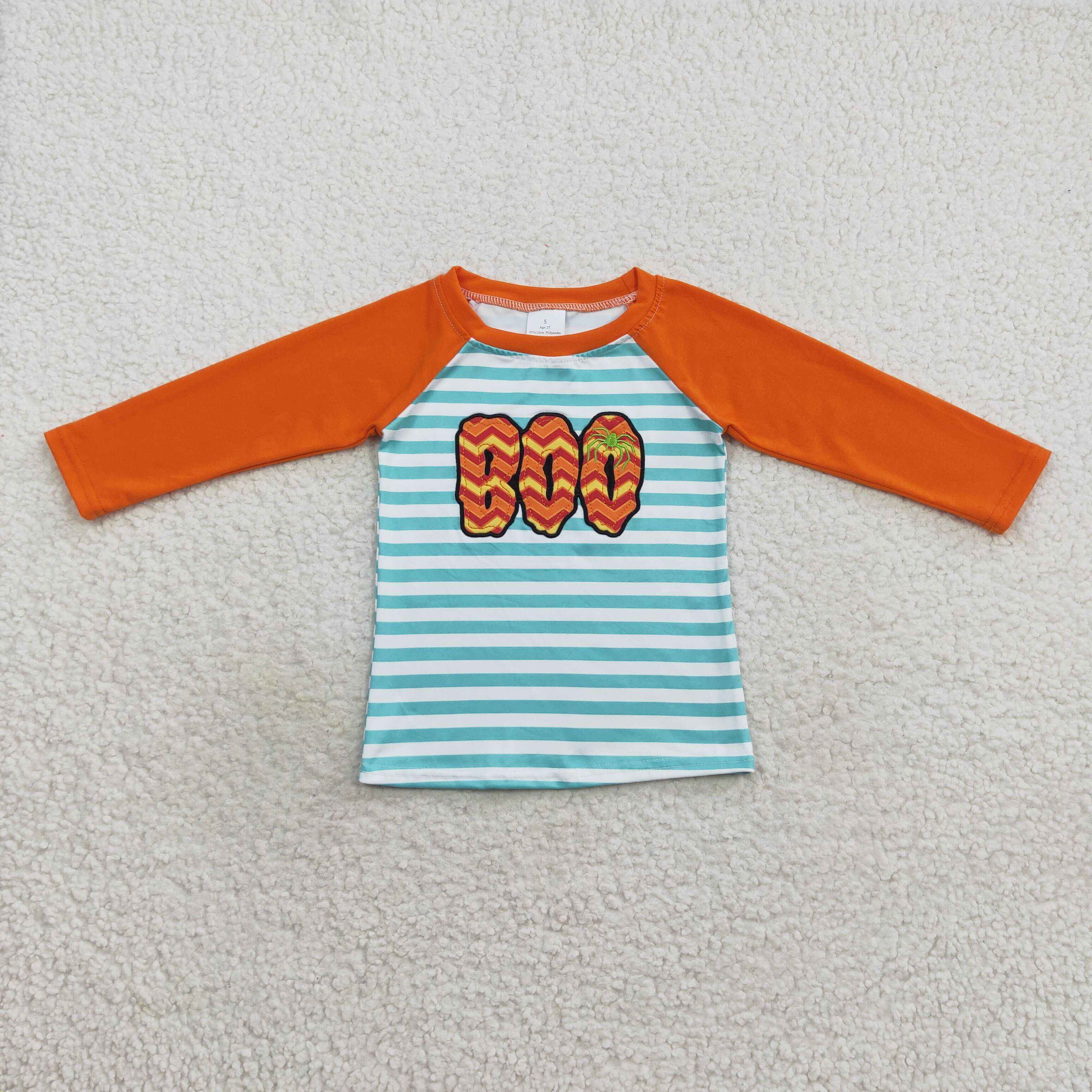Boys Embroidery Boo T-shirt – ZHOHAO03