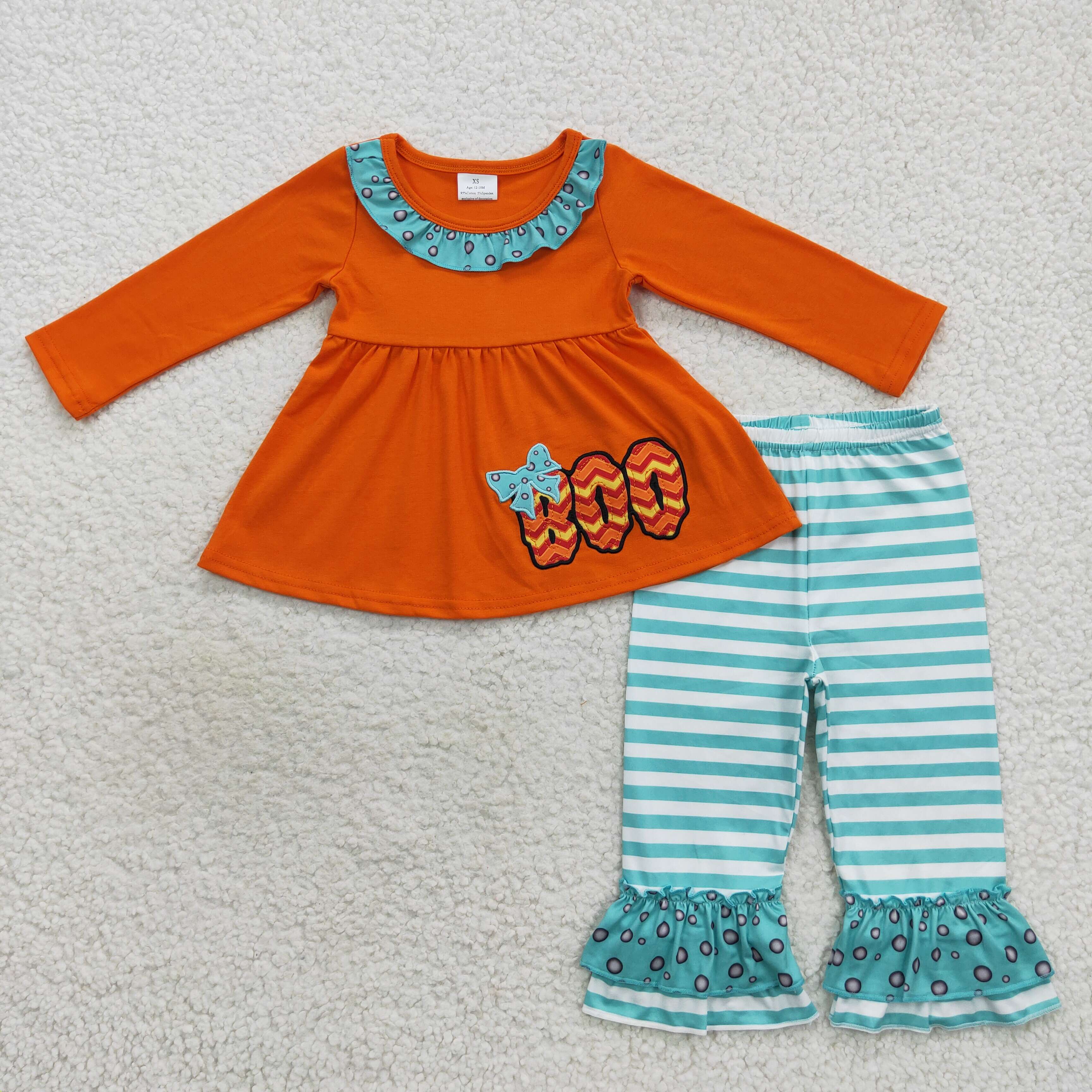 Girls Embroidery Boo Outfits – ZHOHAO03