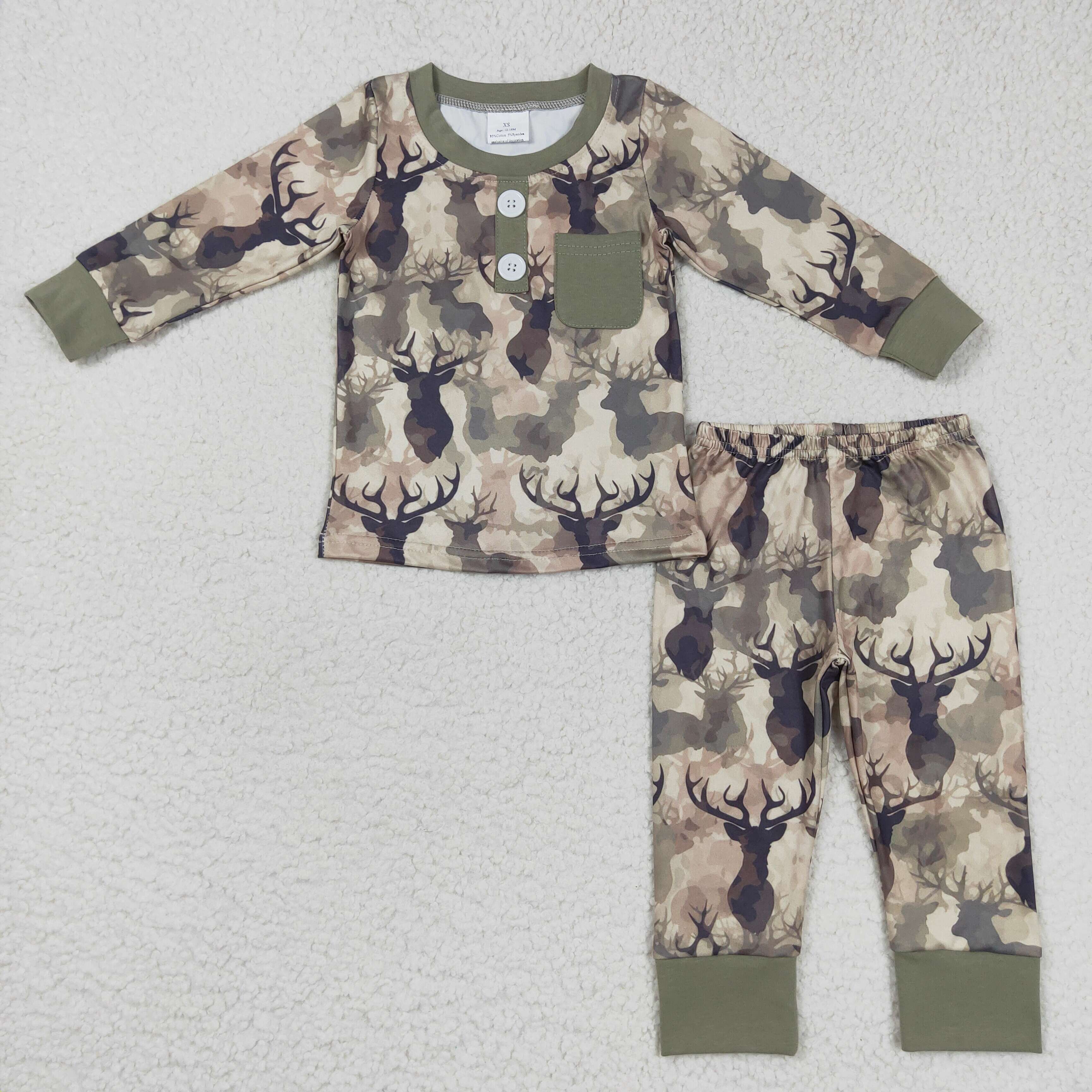 Boys Camo Deer Pajamas – ZHOHAO03