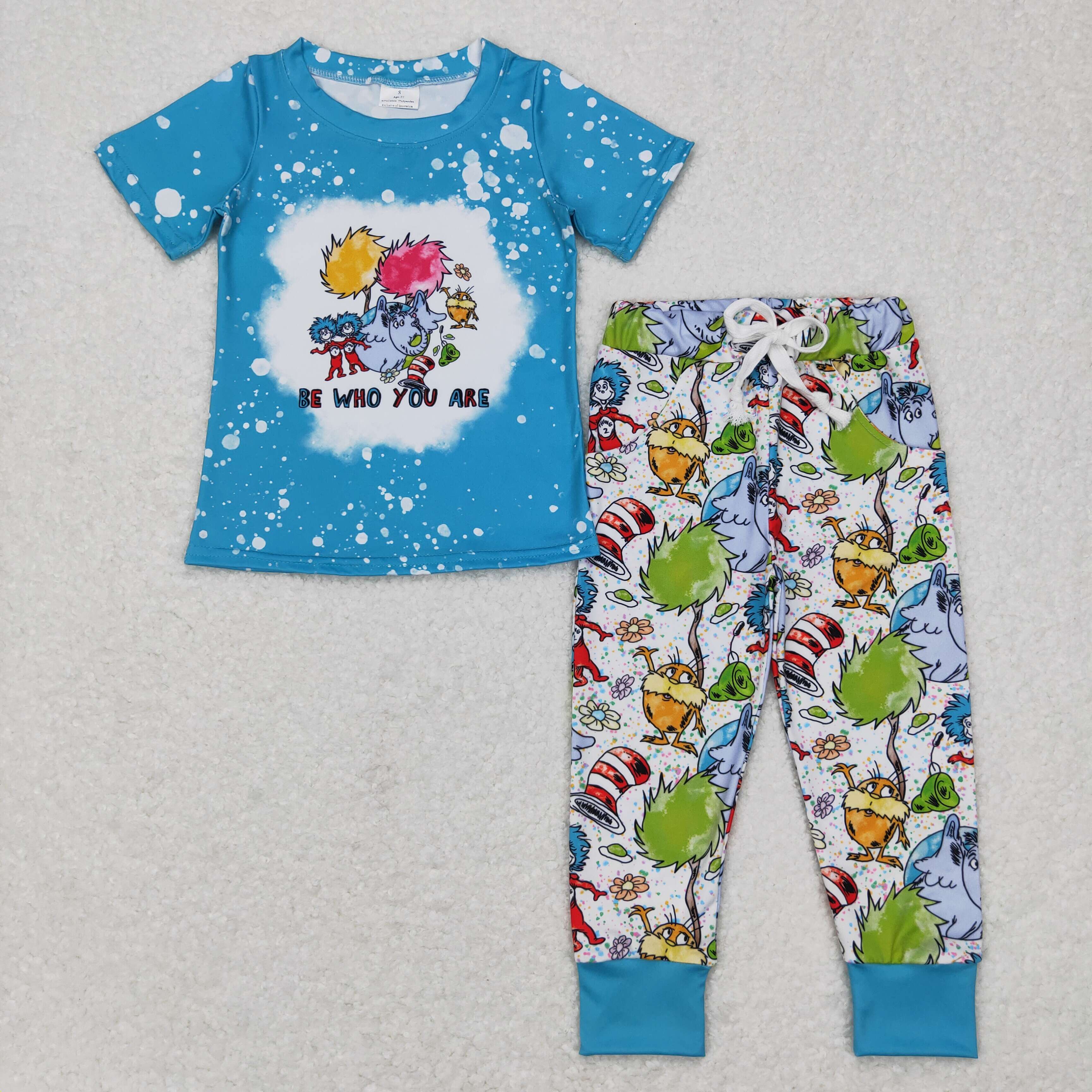 Boys Blue Reading Outfits – ZHOHAO03