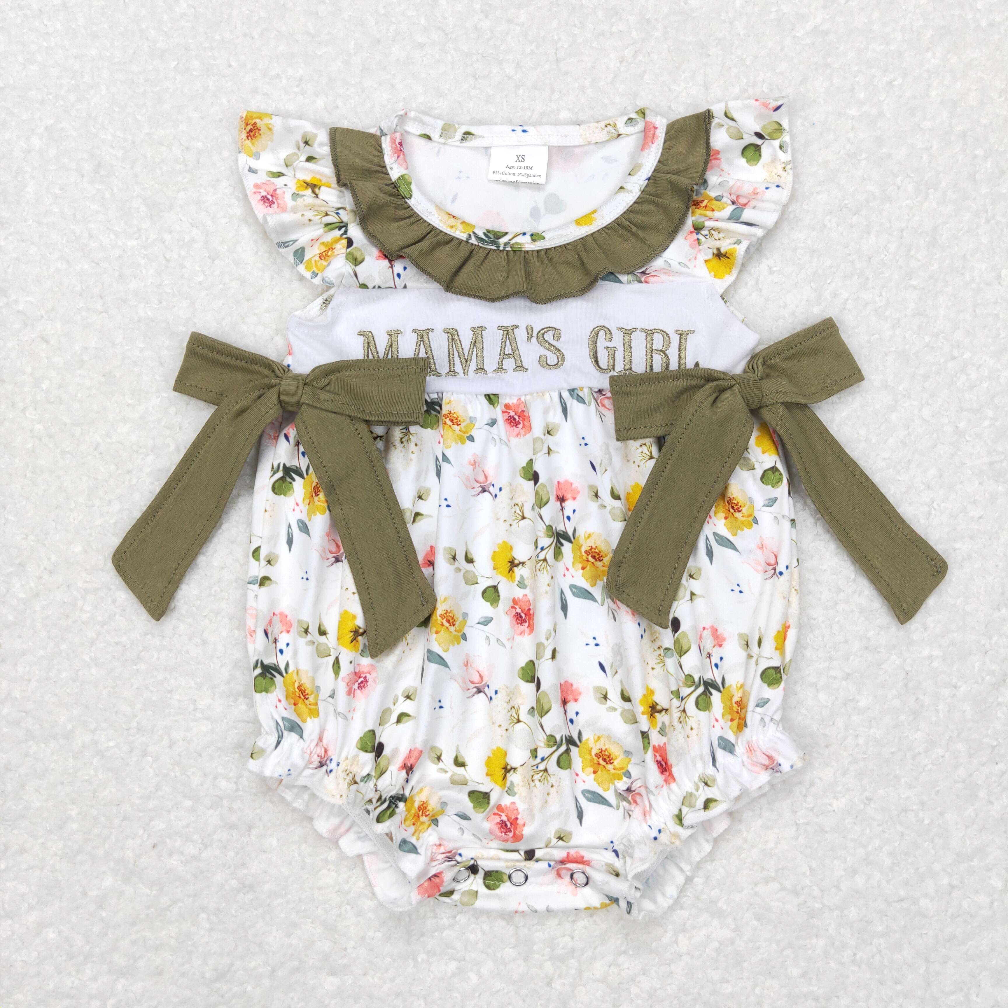 SR0478 Mama's Girl Floral Rompers – ZHOHAO03