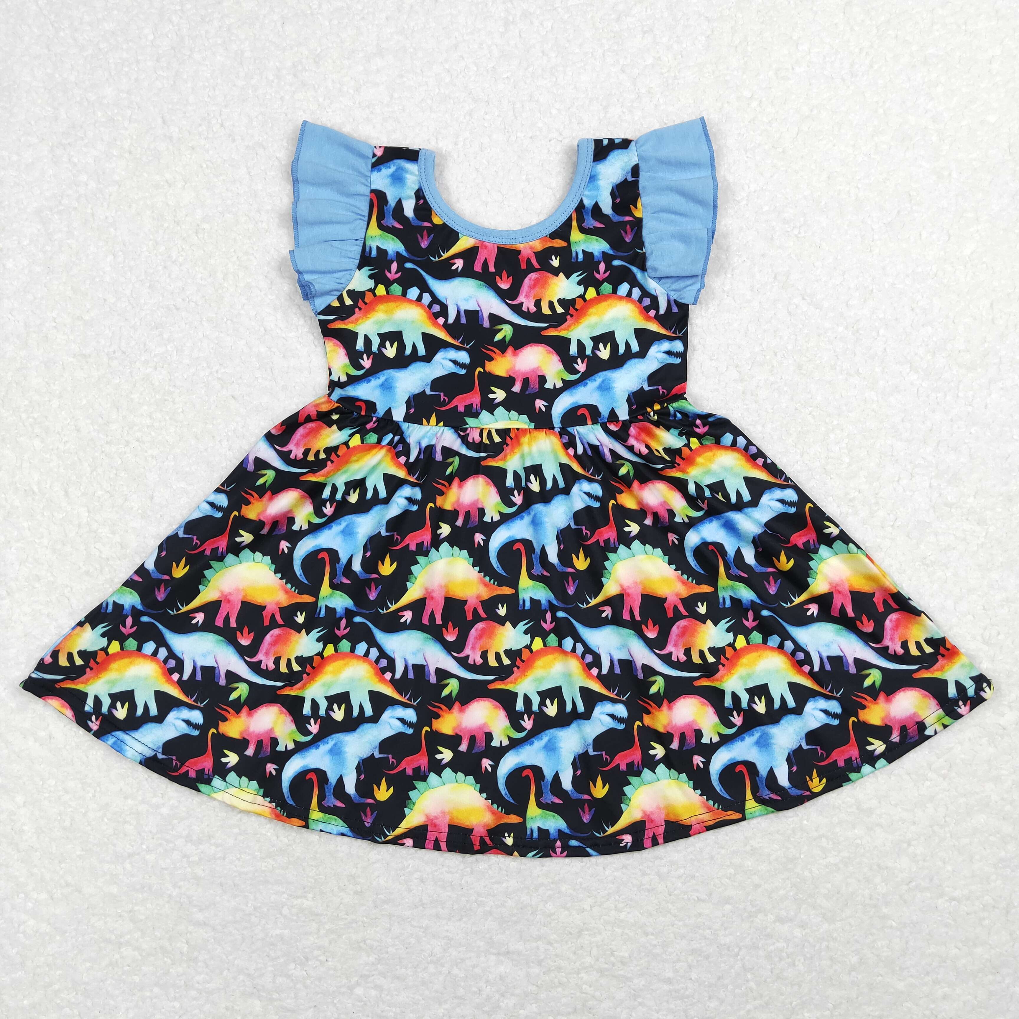 GSD0516 Girls Dinosaur Dress – ZHOHAO03