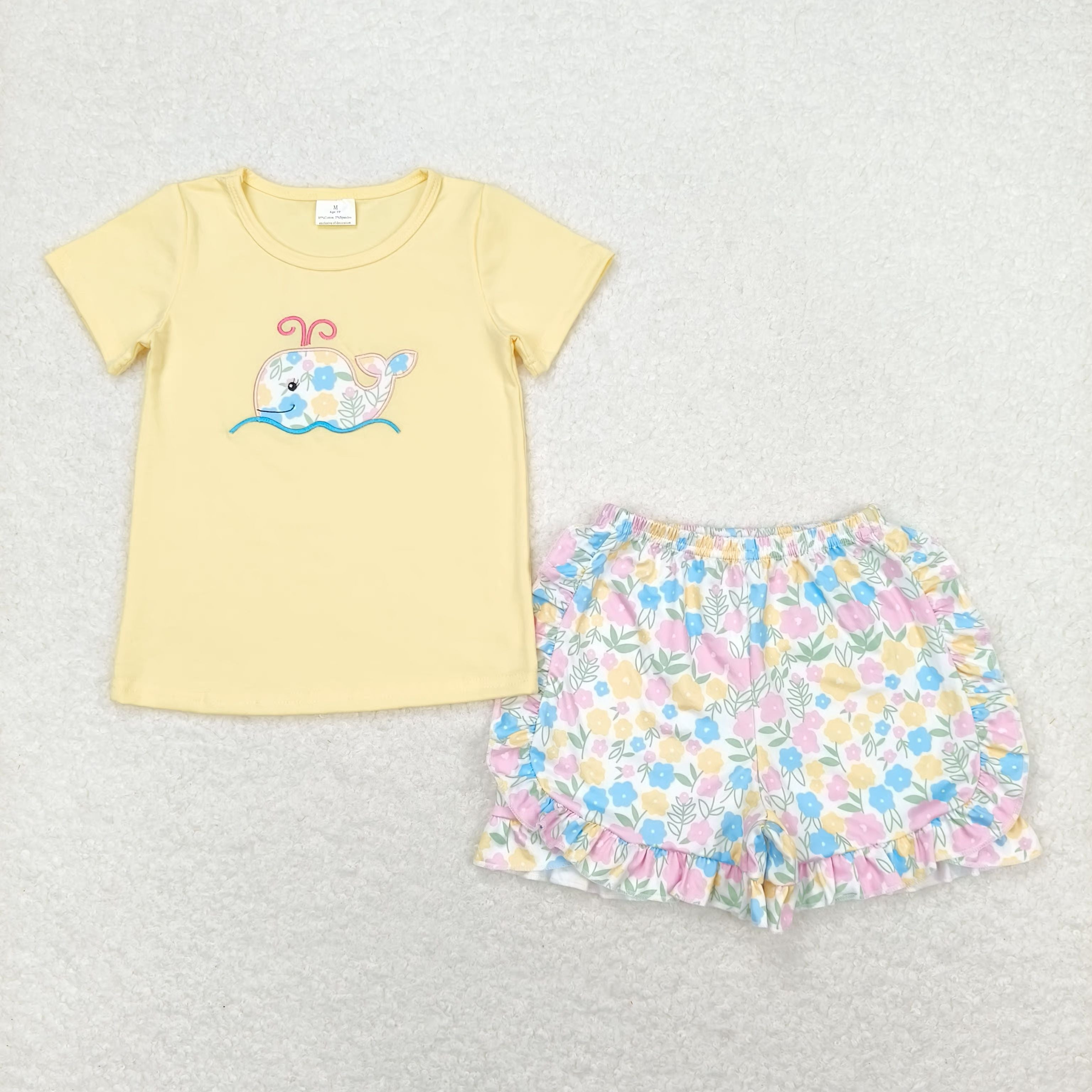 GSSO0765 Girls Whale Outfits embroidery – ZHOHAO03