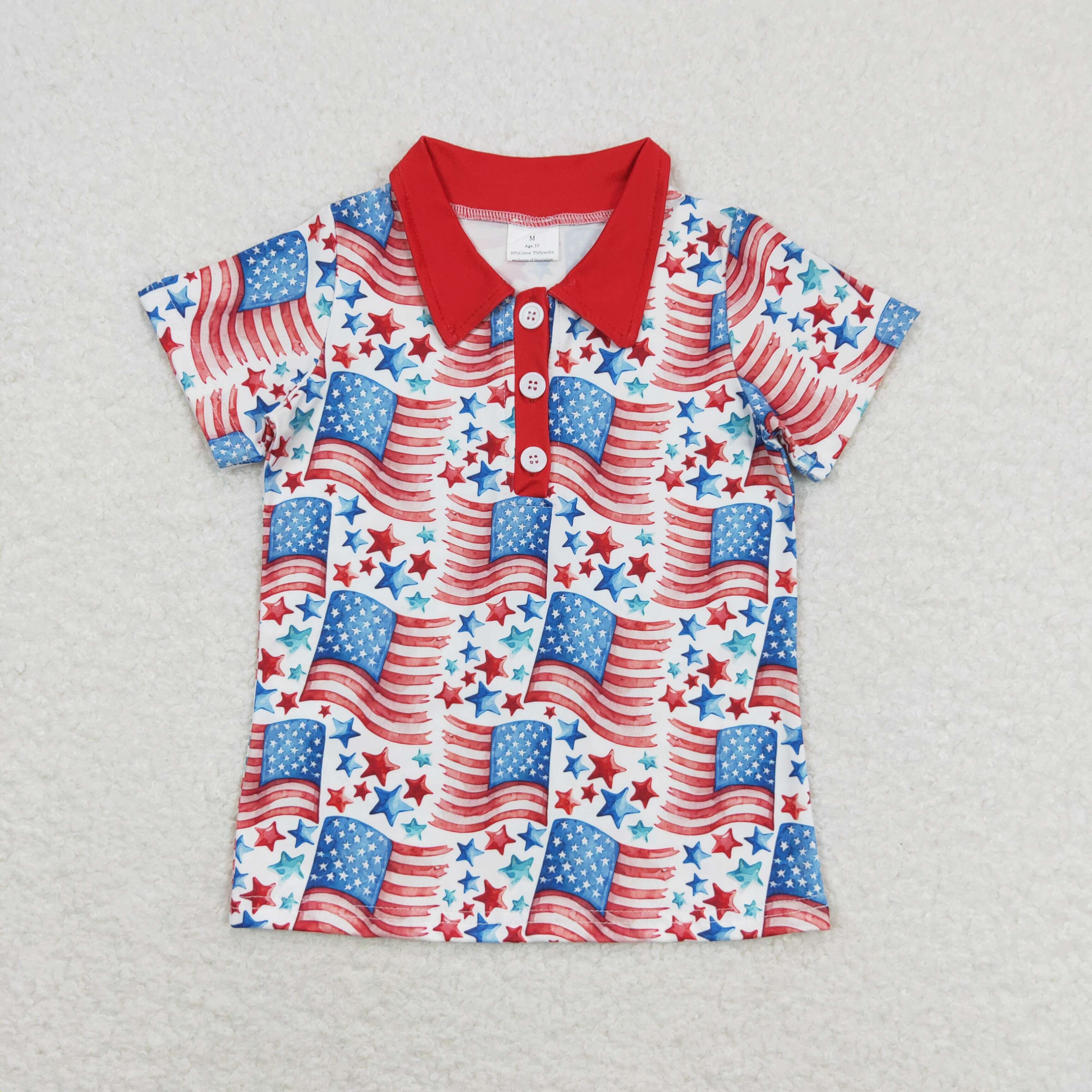 BT0565 Boys Flag T-shirt – ZHOHAO03