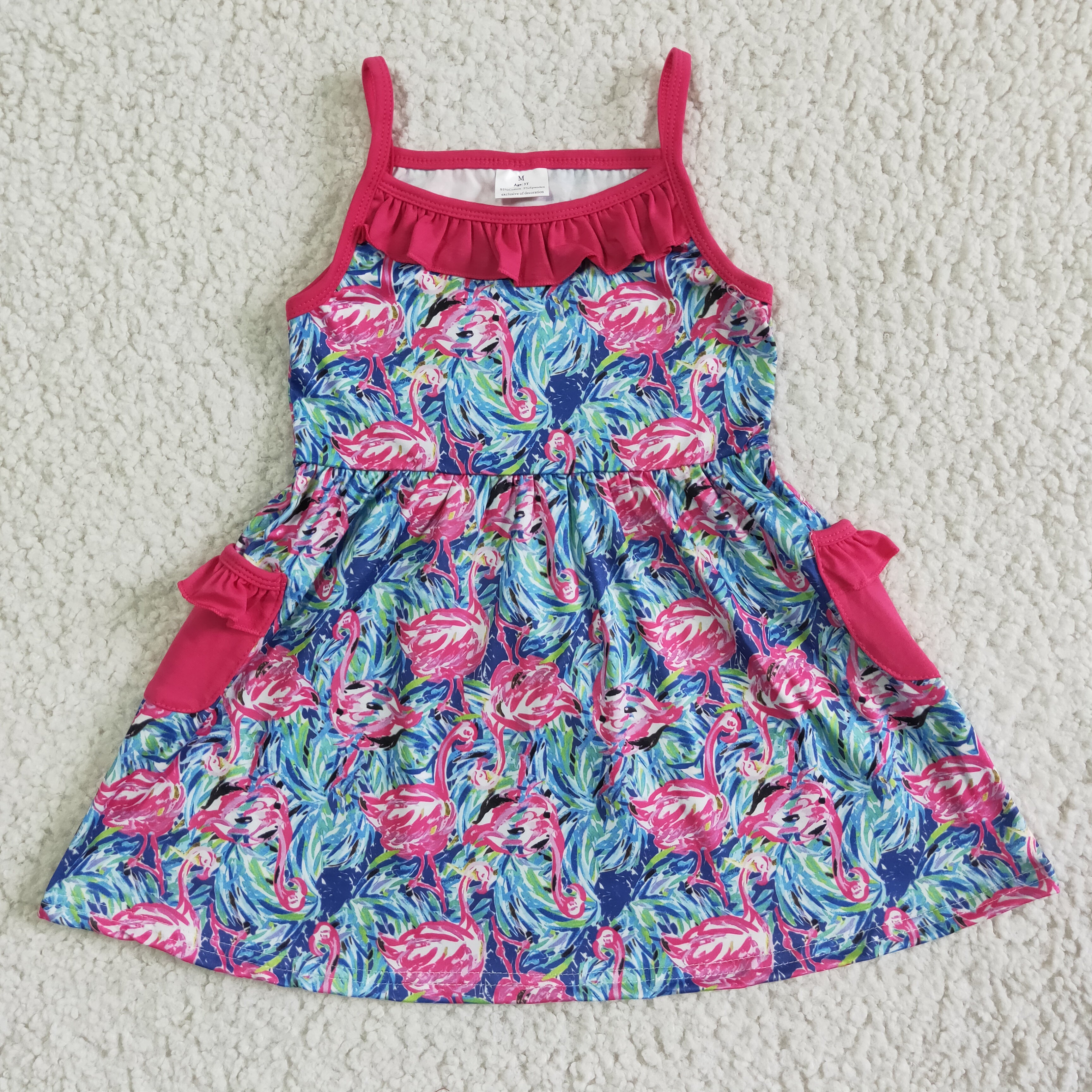 GSD0078 Girls Flamingo Dress Sleeveless – ZHOHAO03