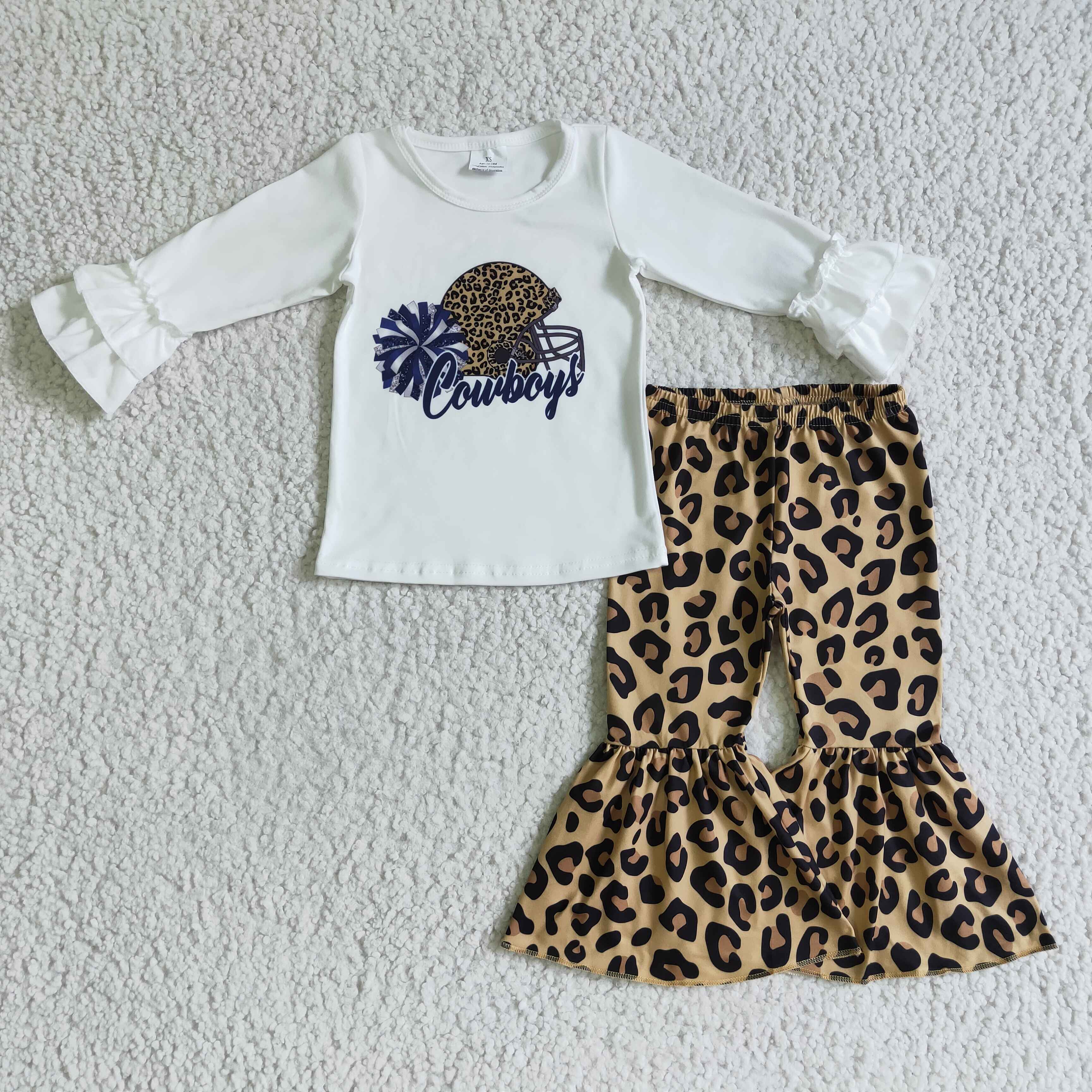Girls Cowboy Leopard Outfits – ZHOHAO03