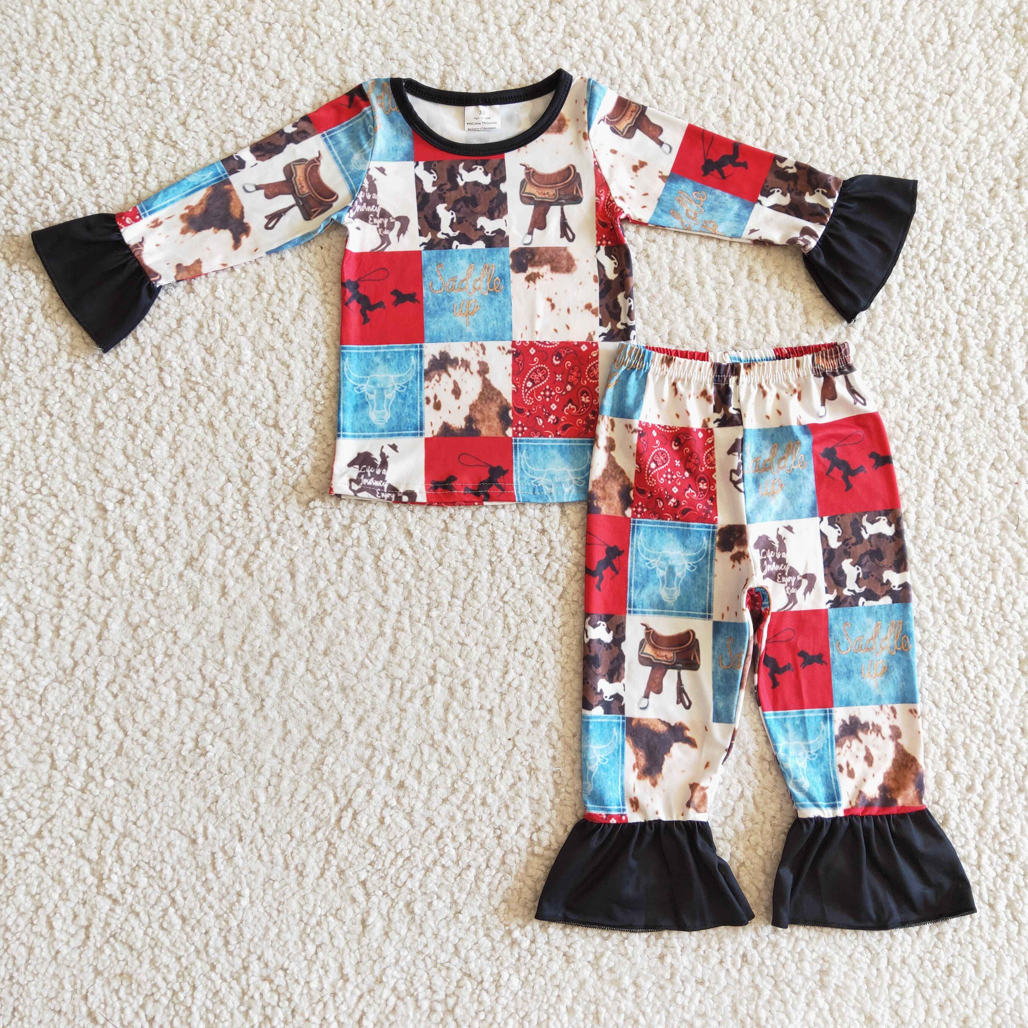 Girls Cow Pajamas – ZHOHAO03