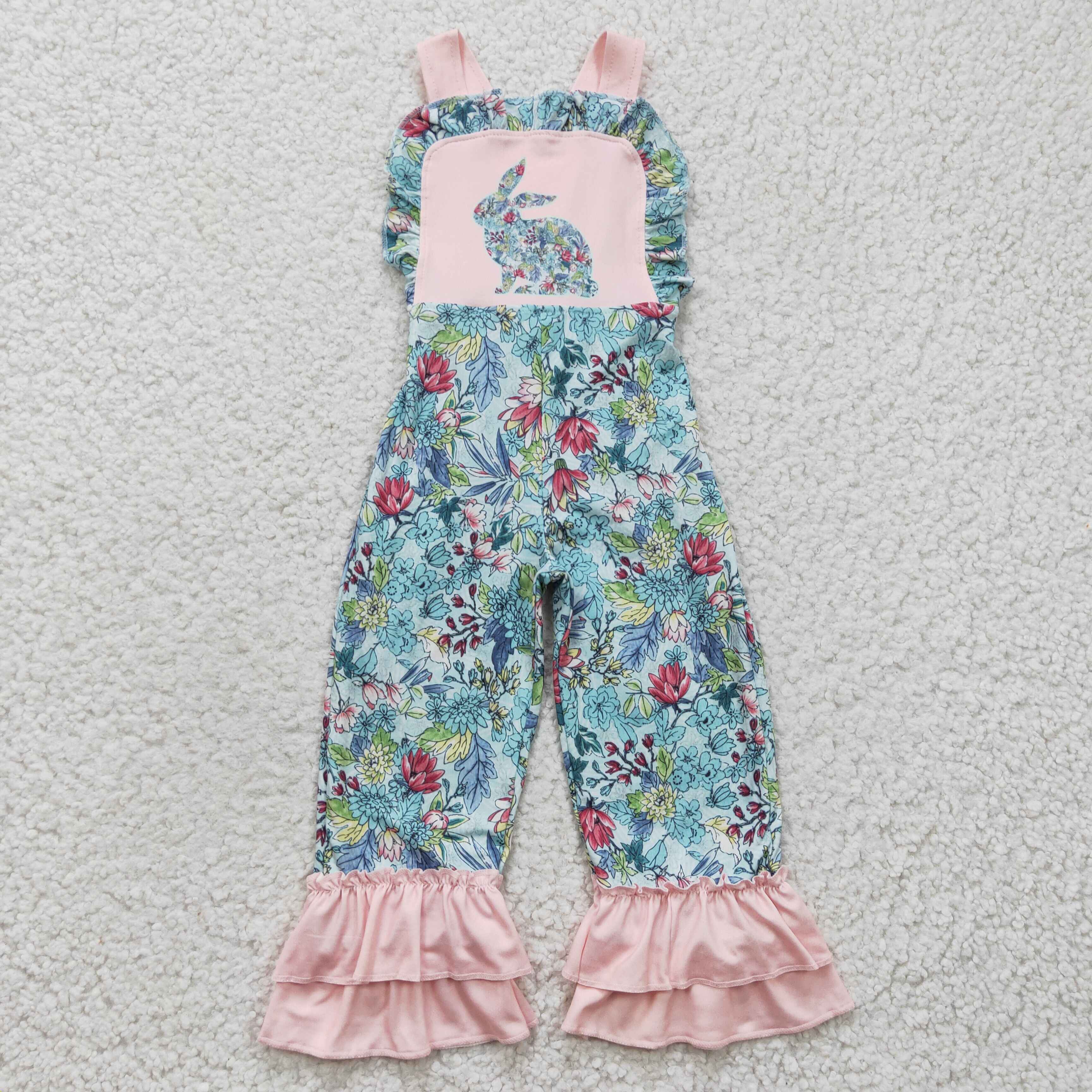 Girls Easter Bunny Overalls – ZHOHAO03